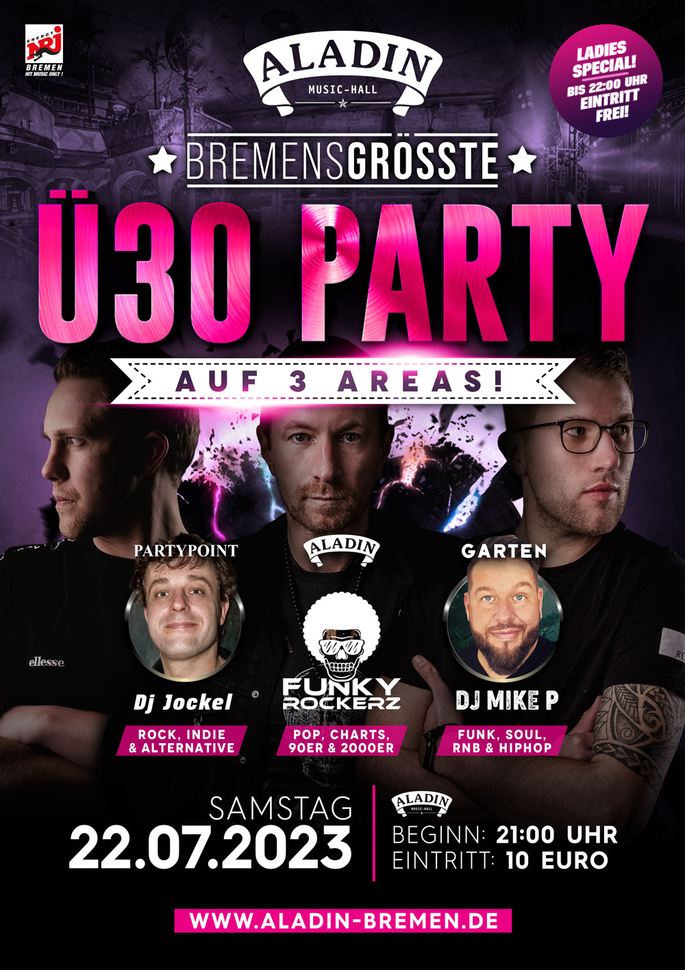Aladin Music-Hall – Partys, Konzerte & Feiern in Bremen